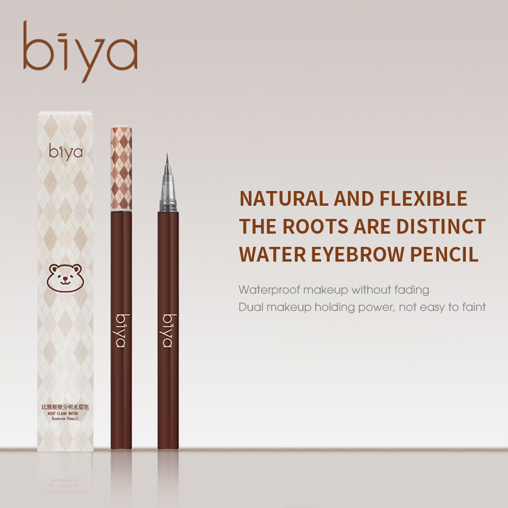 Biya Liquid Eyebrow Pencil 3 Colors Soft Brush Tip Line Smooth ...