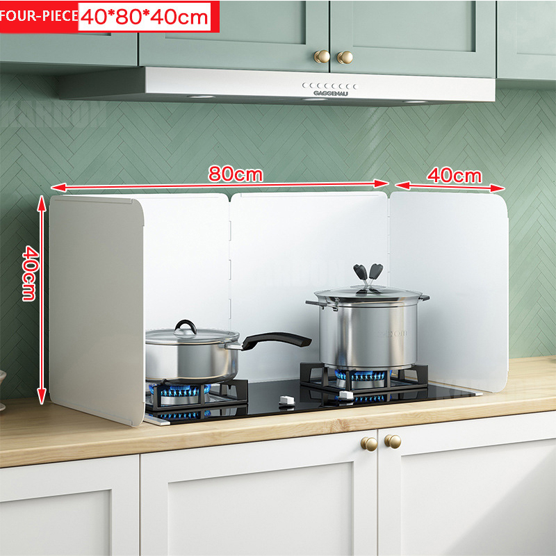 Gas stove induction oven oil baffle foldable kitchen countertop baffle ...