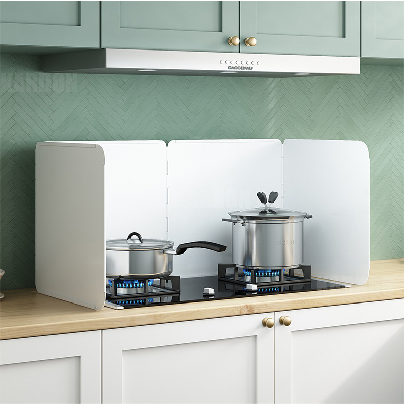 Anti Splatter Shield Guard Foil Oil Baffle Heat Insulation For Kitchen ...