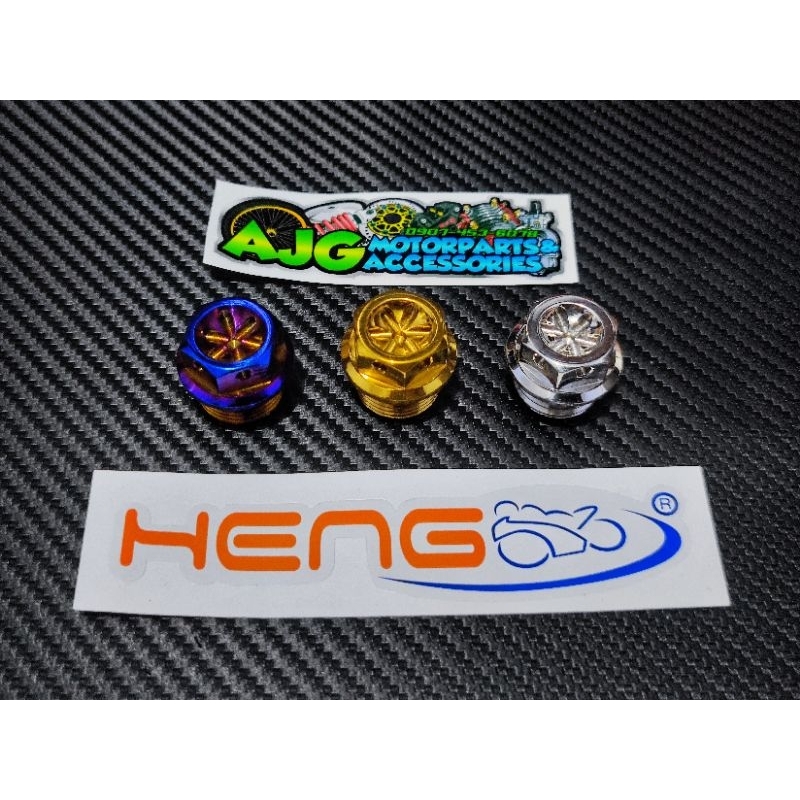 HENG ENGINE OIL CAP BOLT FOR RAIDER/MIO/NMAX/XMAX/AEROX/SNIPER/WAVE/RS ...
