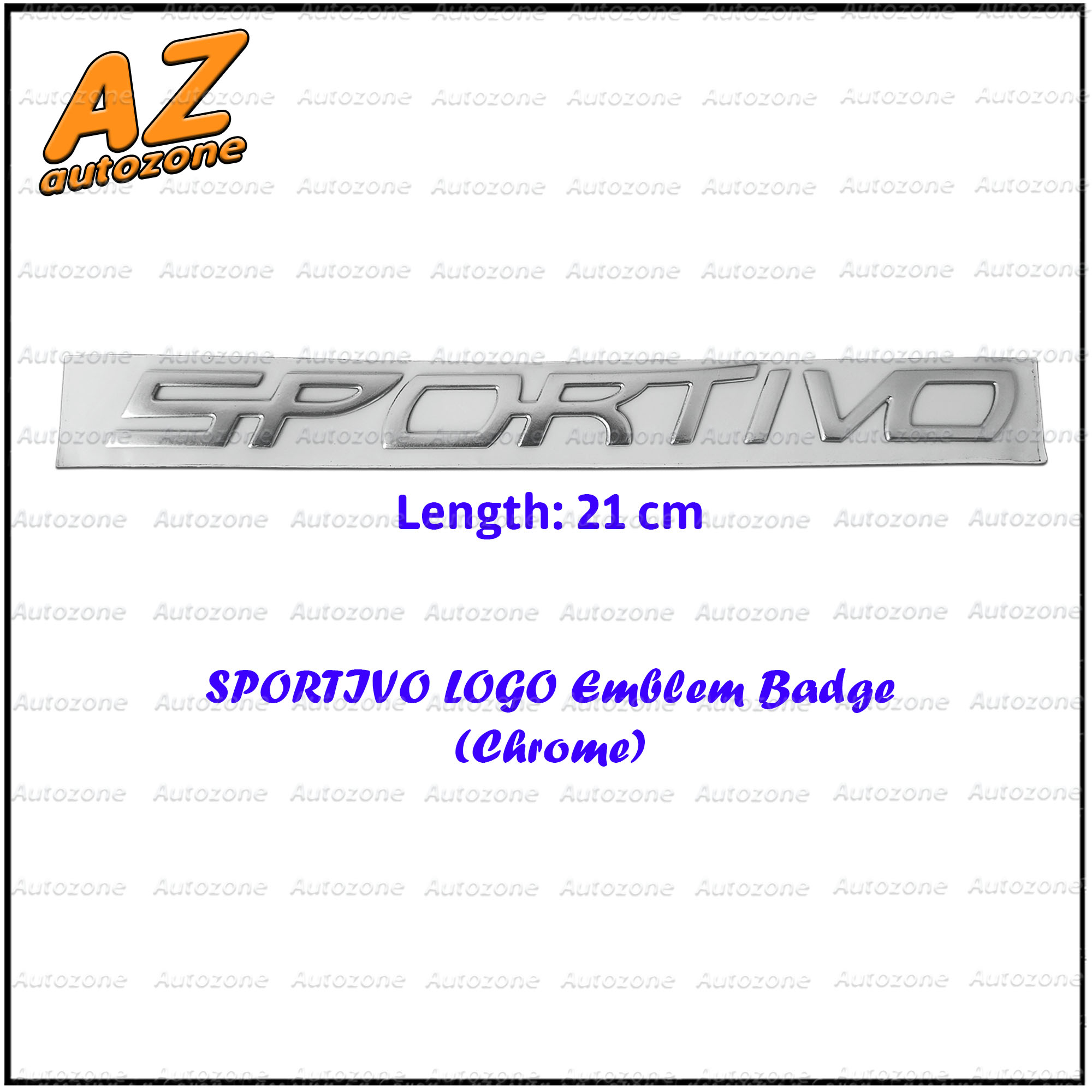 SPORTIVO LOGO Emblem Badge for Rear Trunk (Chrome) | Shopee Philippines