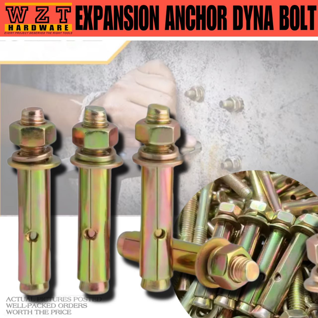 Heavy Duty Anchor Bolt Dyna Expansion Bolt Concrete Fastener | Shopee ...