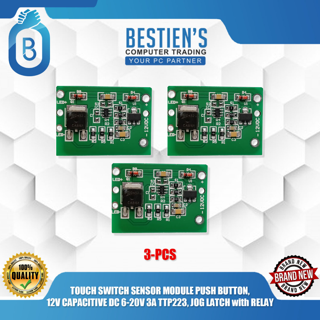 Touch Switch Sensor Module Push Button 12v Capacitive Dc 6 20v 3a