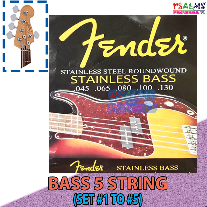 Bass guitar string (5 strings/1set)-fender | Shopee Philippines