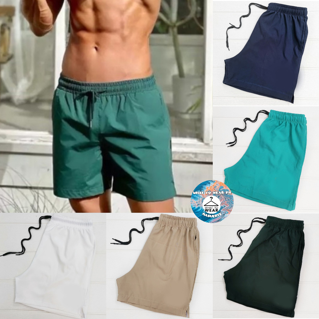 2 Pocket Plain Taslan Shorts (WALANG LOGO) - Unisex - Good Quality ...