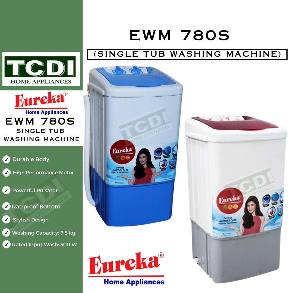 Eureka Single Washing Machine EWM 780S - Design Variation Depends on ...