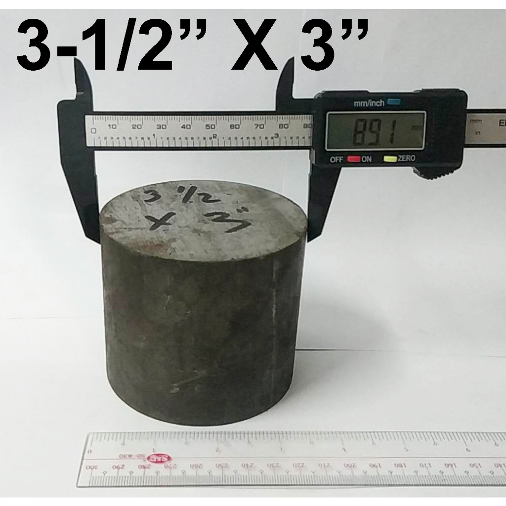 CRS SHAFTING 3-1/2" X 3" COLD ROLLED STEEL CR SHAFTING ROUND BAR == 3-1 ...