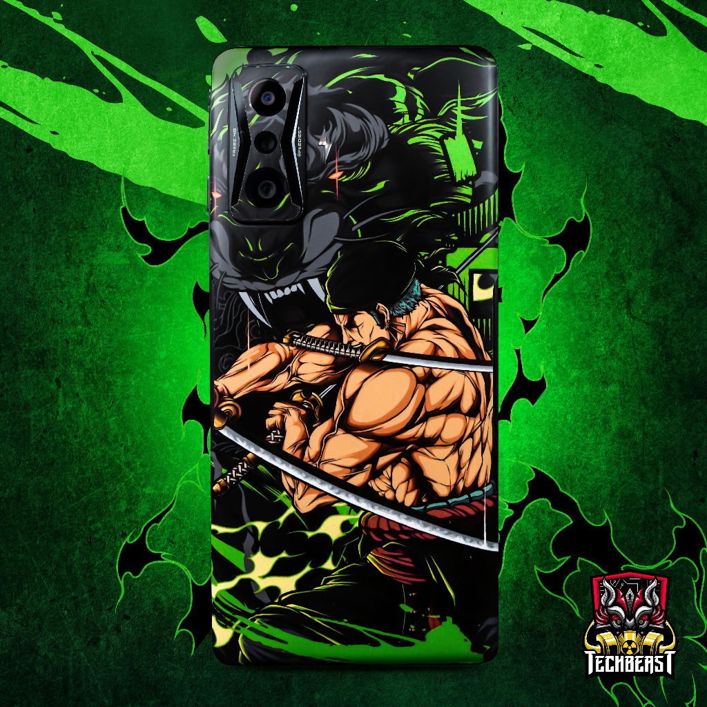 3M One Piece Zoro - King of Hell One Piece Alpha Skin Vinyl Techbeast ...