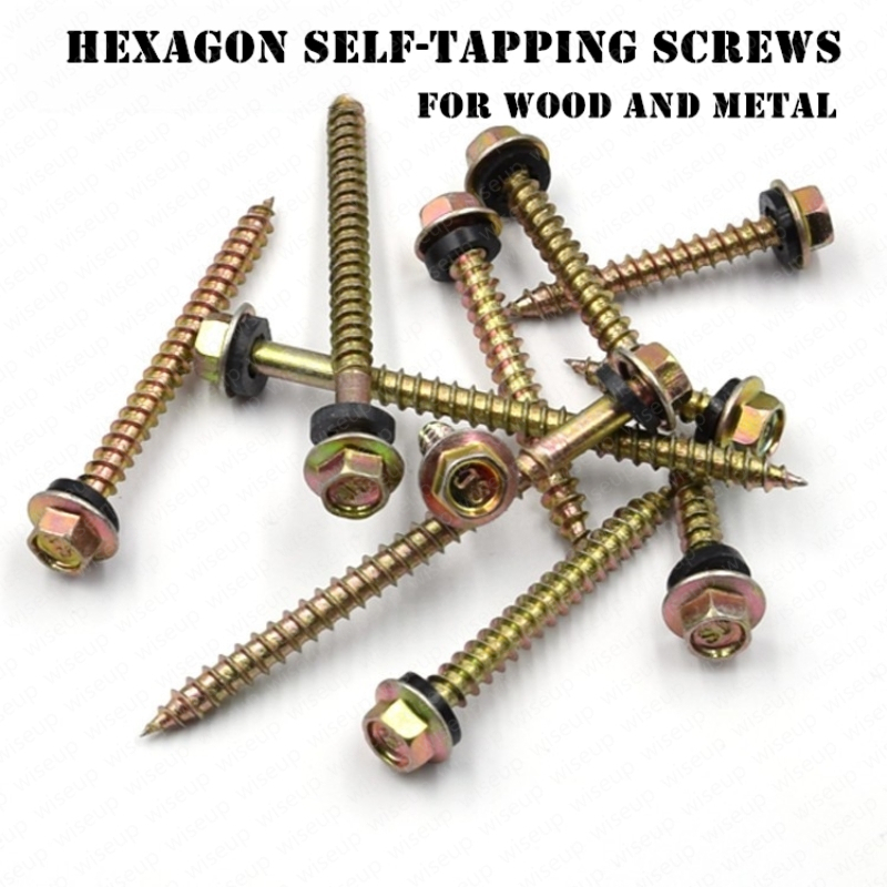 100pcs Tex Screw Self Drilling Screw Hex Drilling Screw For Wood and ...