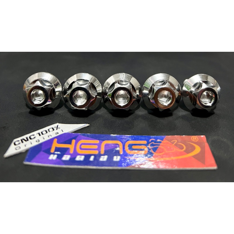 HENG Heat Guard Bolts & Muffler Tip Bolts For Click V1 V2 (125 & 150 ...