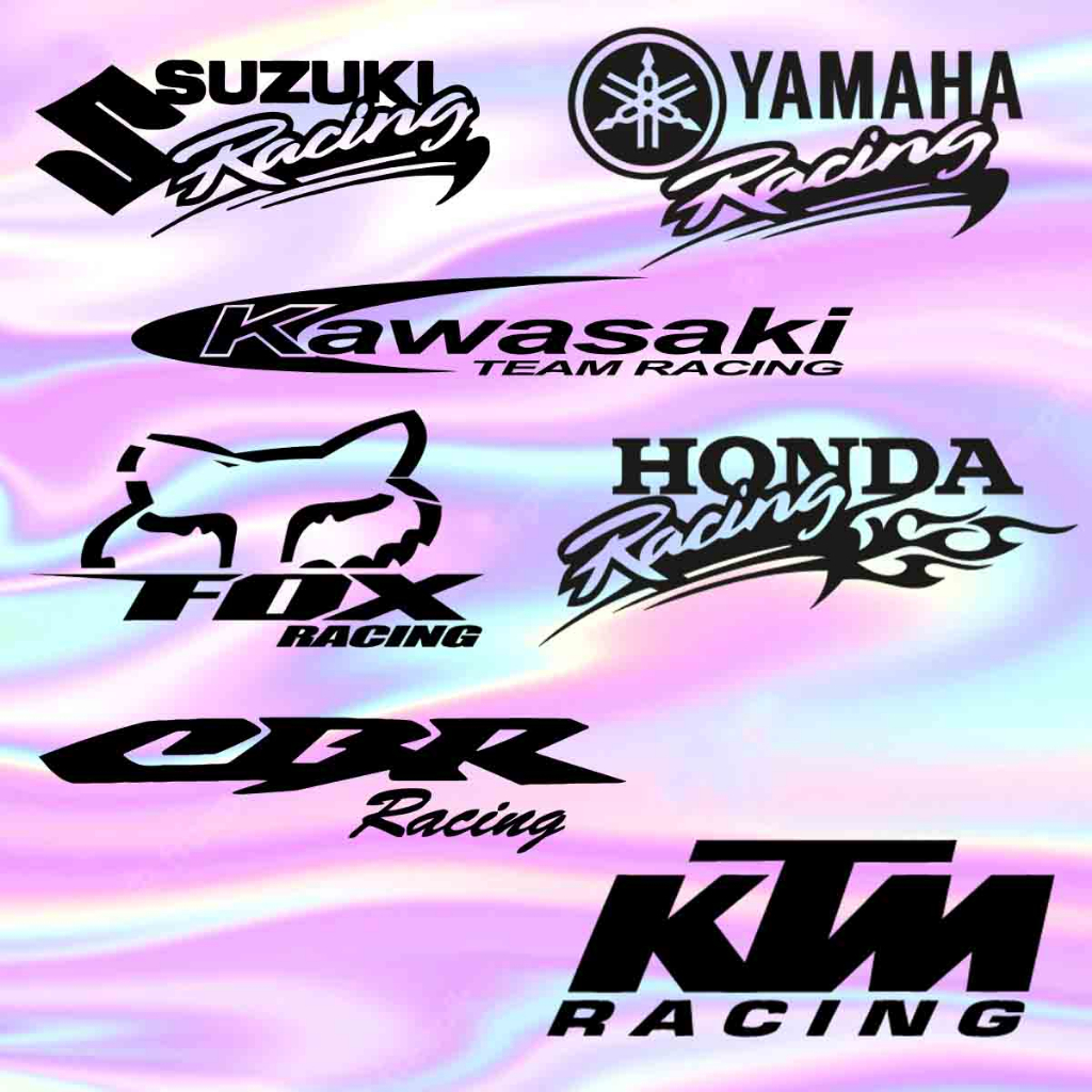 All Racing Cut out Motorcycle Sticker Waterproof | Shopee Philippines