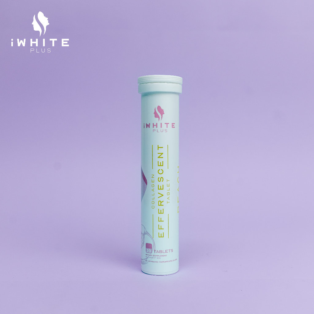 IWHITE PLUS Collagen + Vitamin C Effervescent Tablets - 1Tubes, 20 ...