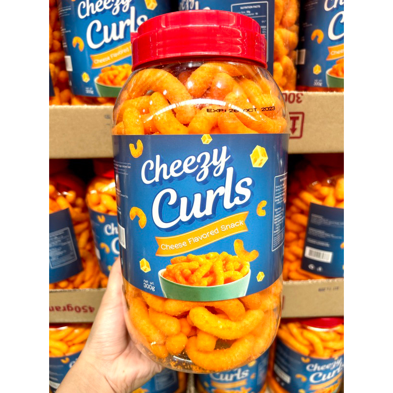 Cheezy Curls Cheese Flavored Snack 300g | Shopee Philippines
