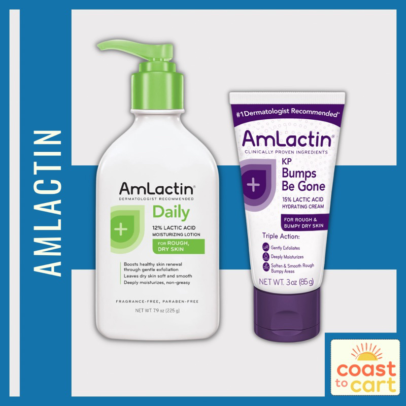 Amlactin 12% Lactic Acid Daily Moisturizing Lotion / AmLactin KP Bumps ...