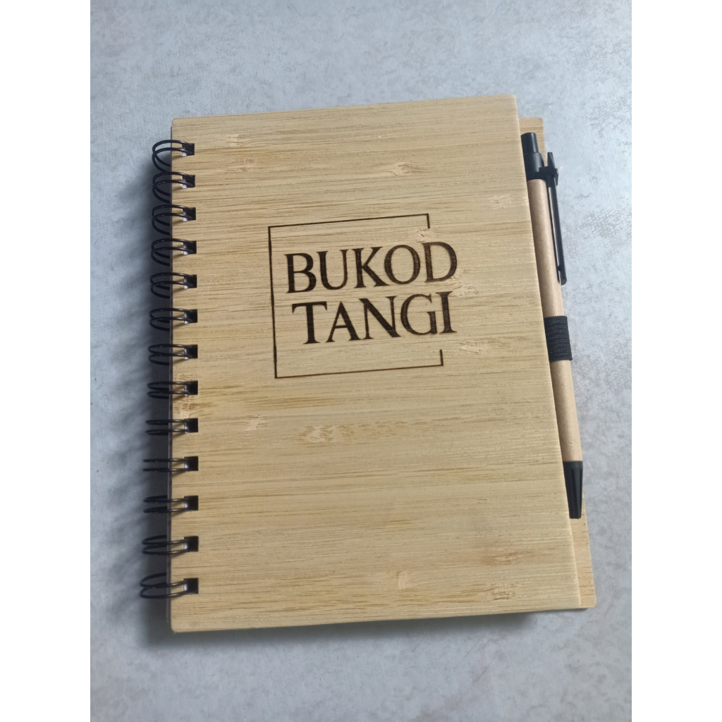 BAMBOO NOTEBOOK LASER ENGRAVED PERSONALIZED | Shopee Philippines