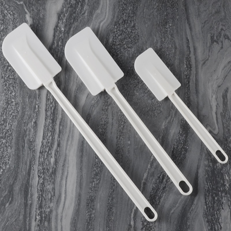 White integrated Silicone Pastry Spatula for milk tea shop and baking ...