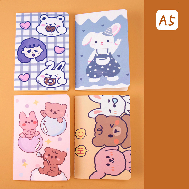 A5 INS Cartoon Creative Notebook 1PC 30Sheets School Office Stationery (Random Per Design ...
