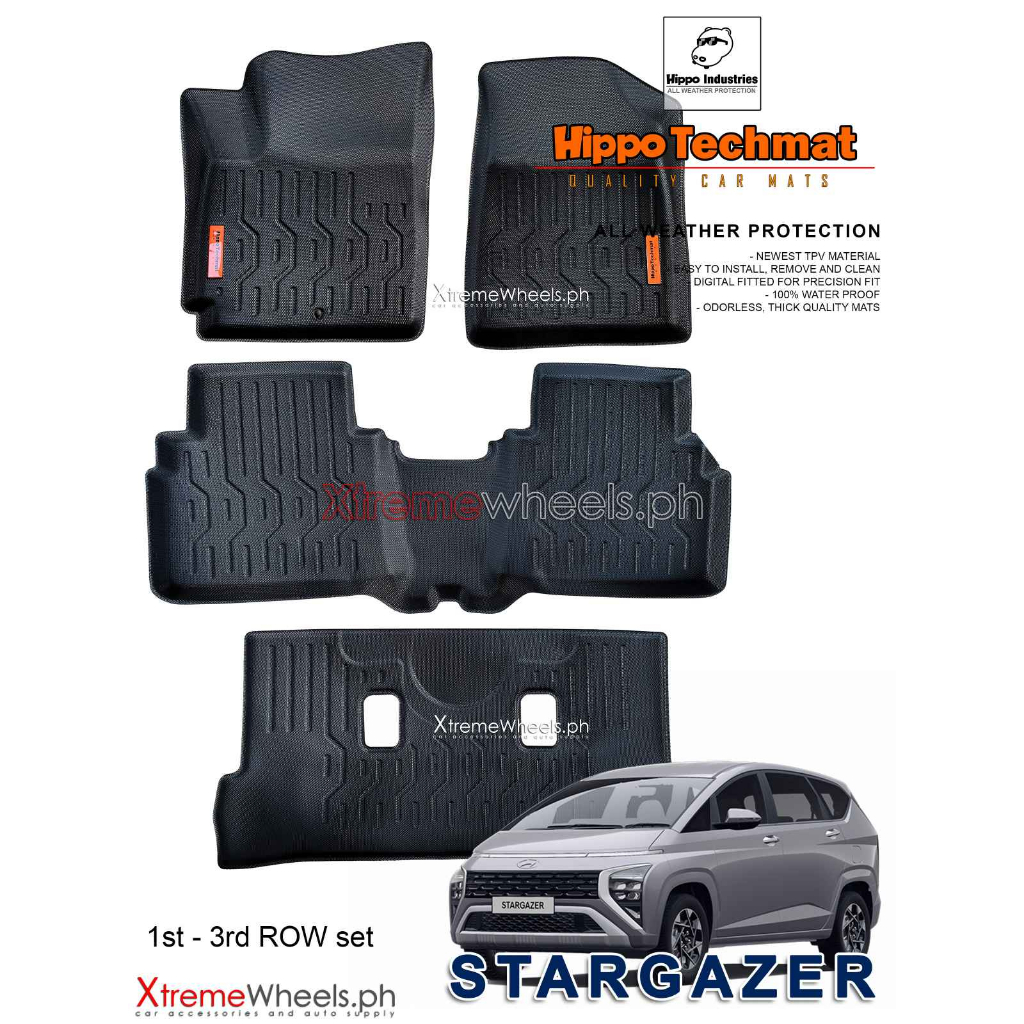 Hyundai Stargazer GL GLS X Premium 2022 to 2025 1st-3rd V2 Hippo Brand ...
