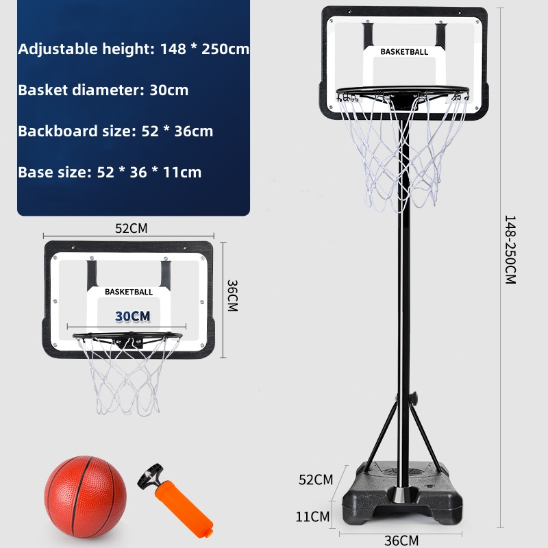 6.5/8.2ft Adjustable Basketball Ring for Kids Basketball Hoop System ...