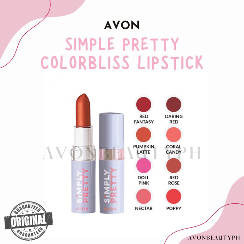 AVON Simply Pretty ColorBliss Lipstick | Shopee Philippines