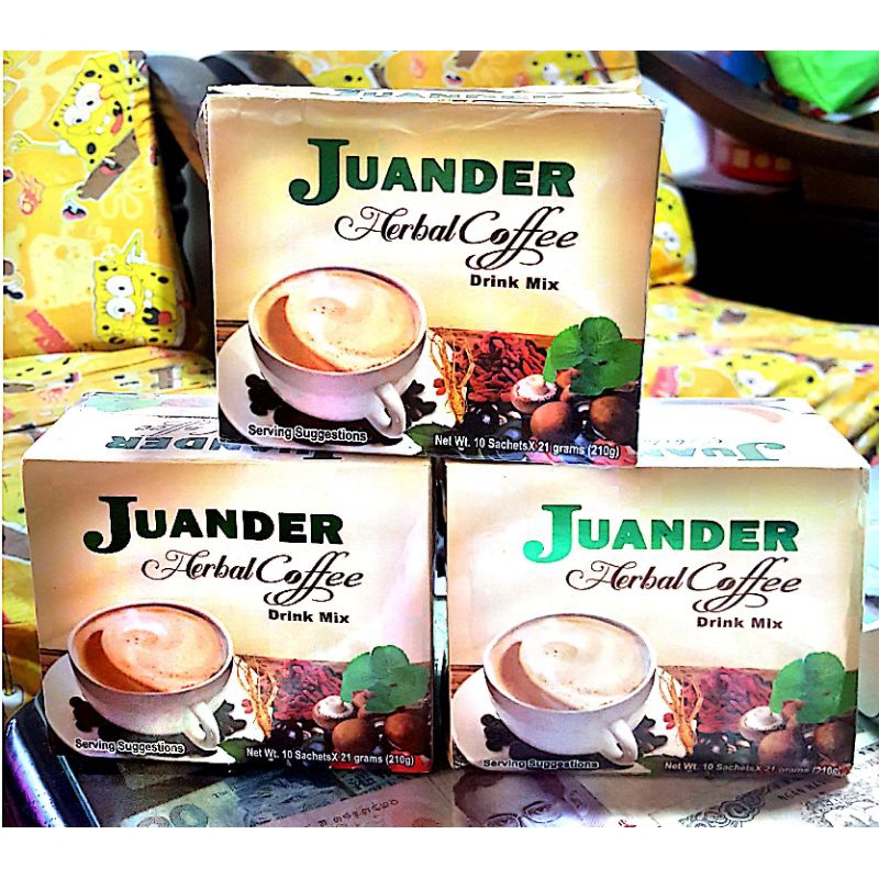 Juander Herbal Coffee Drink Mix 1box only | Shopee Philippines