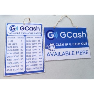A&J Laminated Gcash Maya Rates Signage A4 Size Chart Sign | Shopee ...