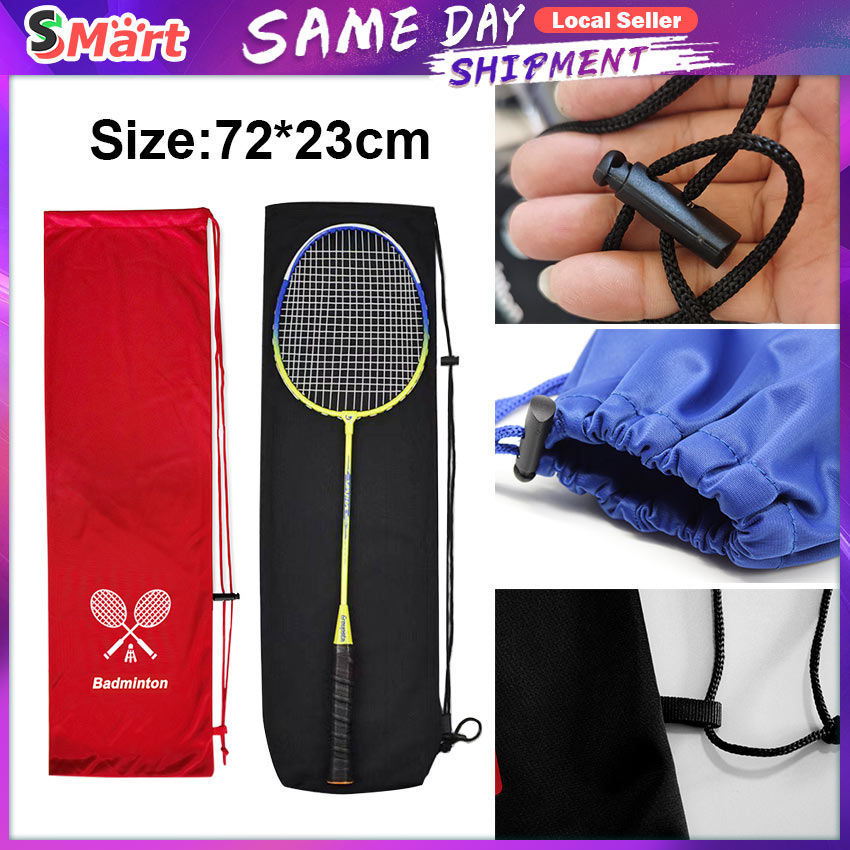 【In Stock】Soft Badminton Racquet Cover Bag Fleece Storage Bag Case for ...
