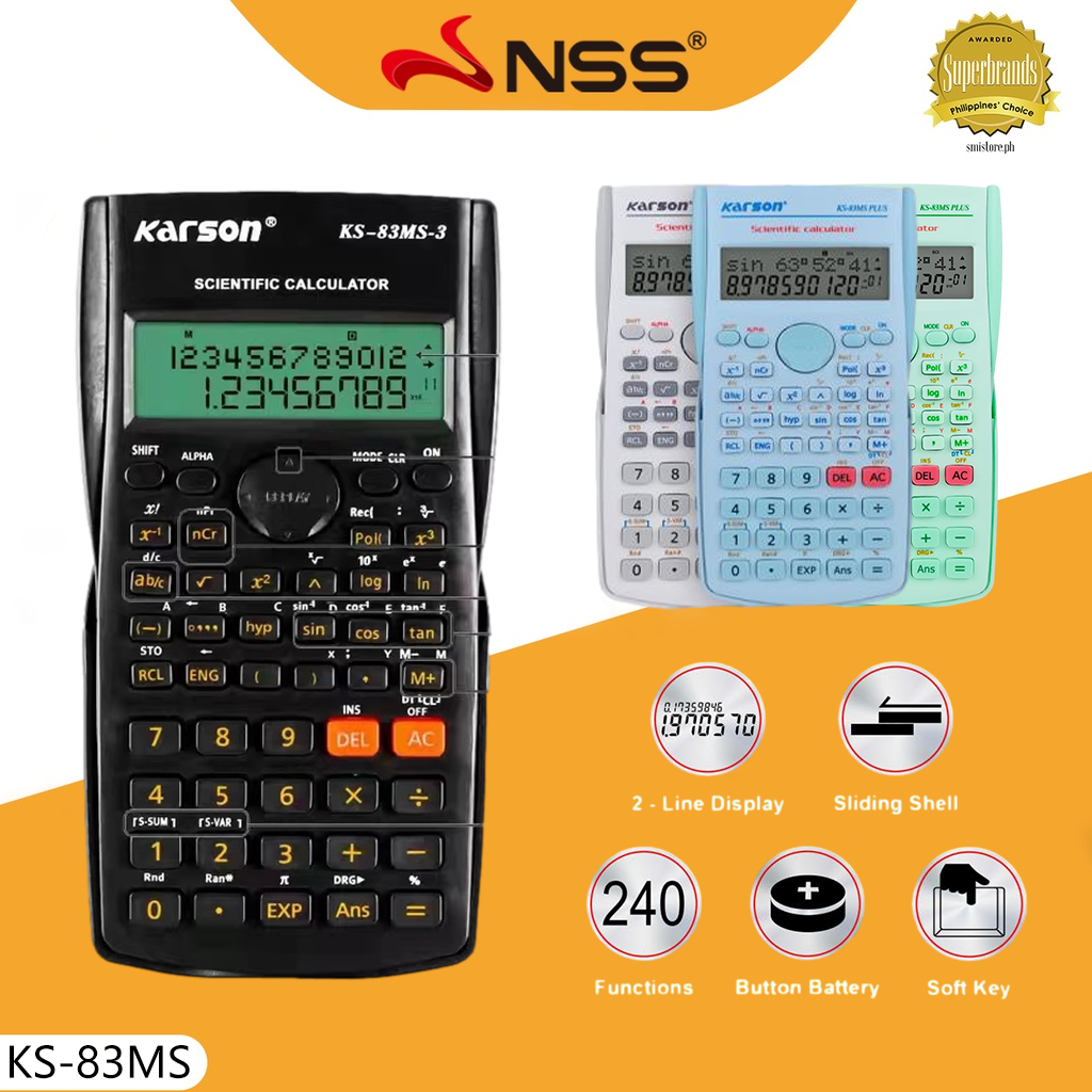 Scientific Calculator Karson Multi-functional Students Calculator 2 ...