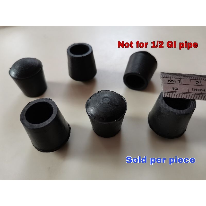1/2 inch (12mm) inside diameter ROUND OUTER HEAVY DUTY Rubber Footings ...