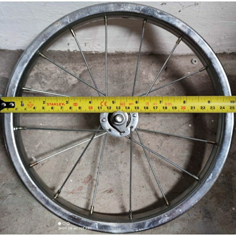 RIMSET (10 INCHES DIAMETER) FOR CHILDREN BIKE,FRONT AND DOUBLE THREAD ...