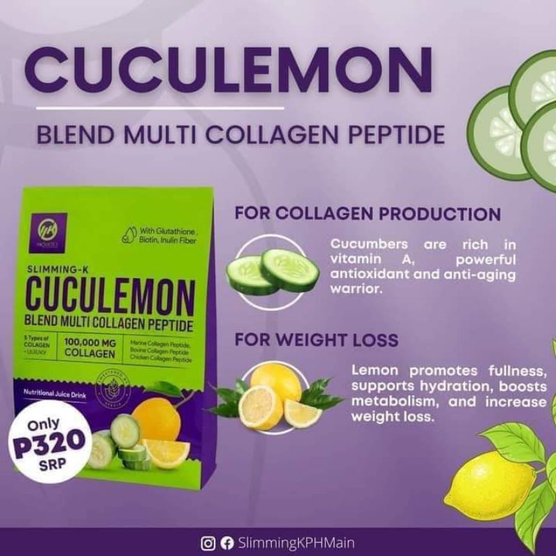 MK Cuculemon Detox Collagen Peptide with Freebies | Shopee Philippines