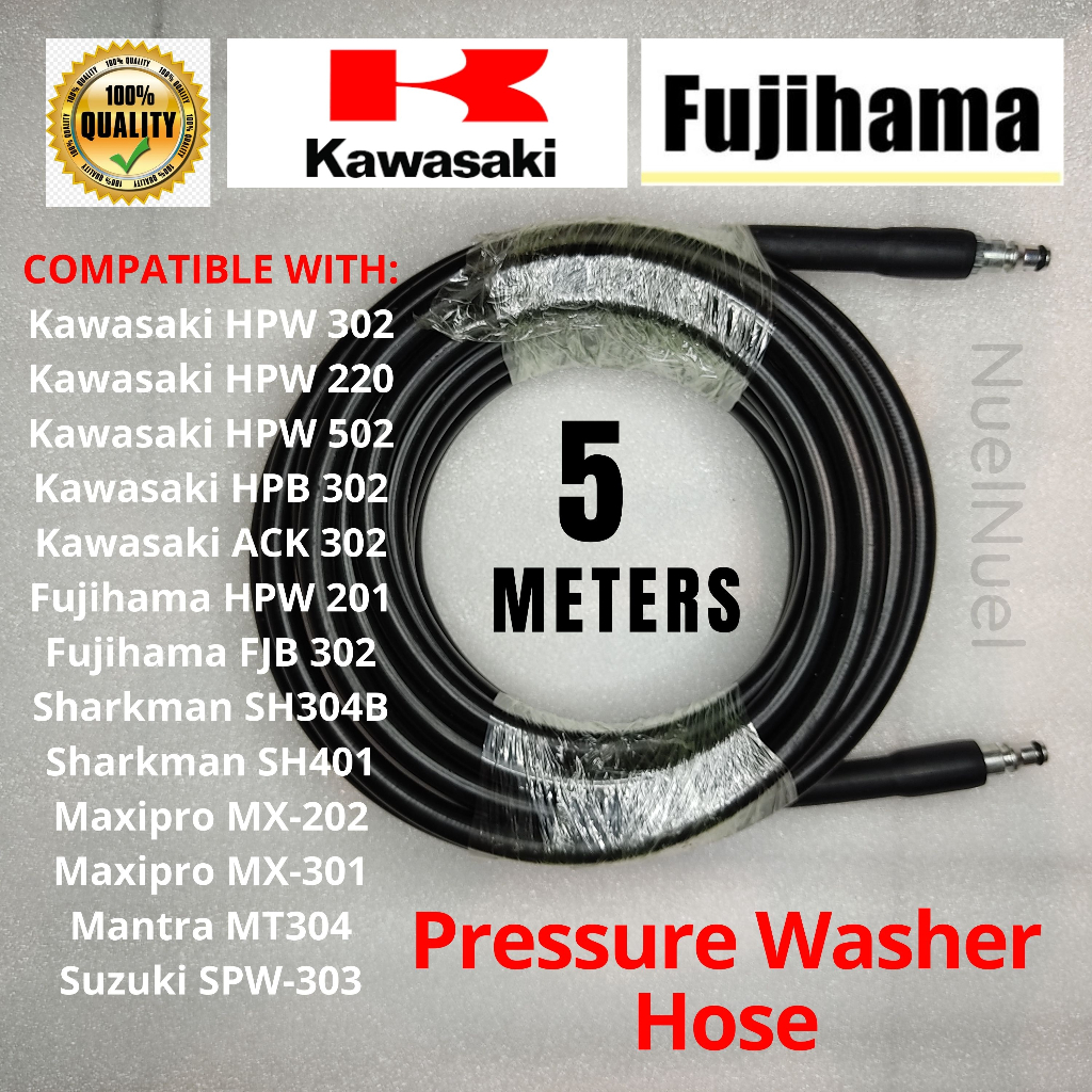 KAWASAKI FUJIHAMA MAXIPRO HOSE PRESSURE WASHER 5 METERS HPW 302 HPW 220 ...