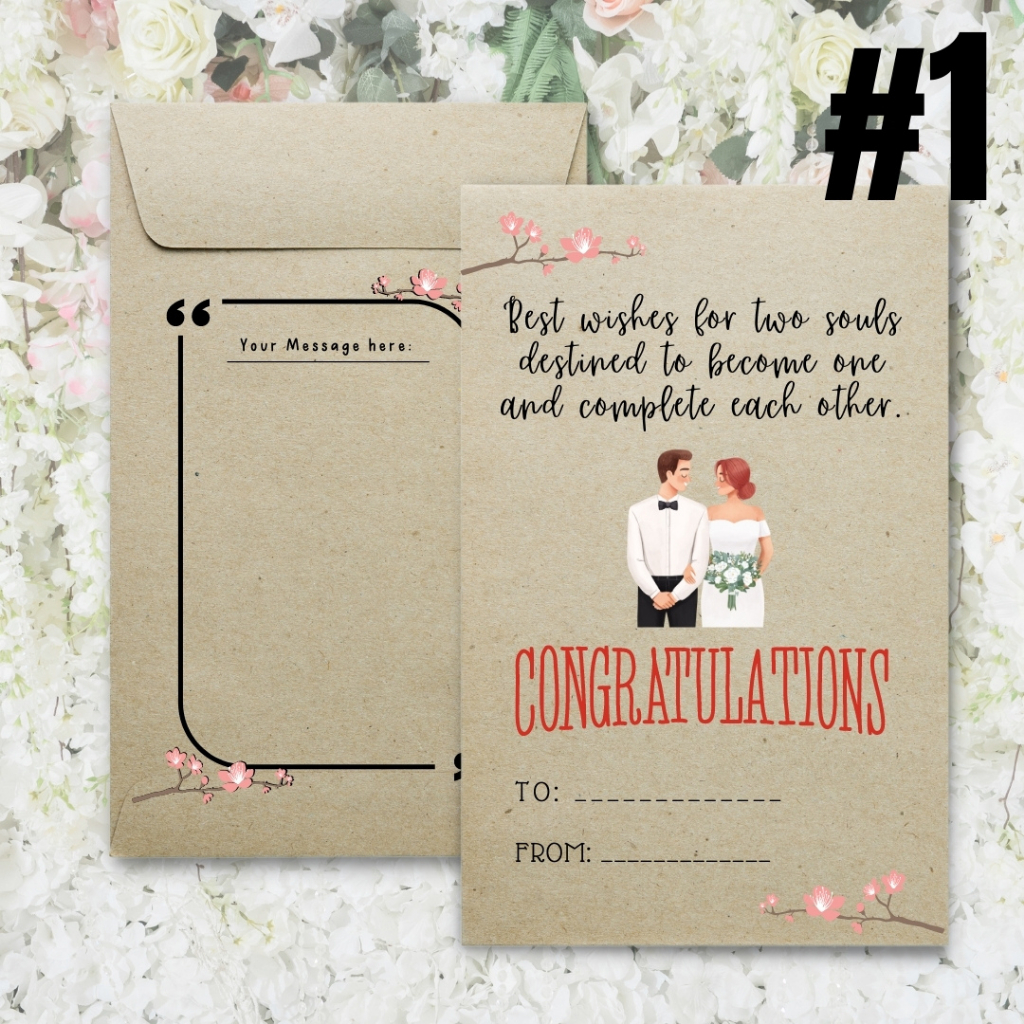 Customized Money Envelope for Wedding 50 PCS | Shopee Philippines