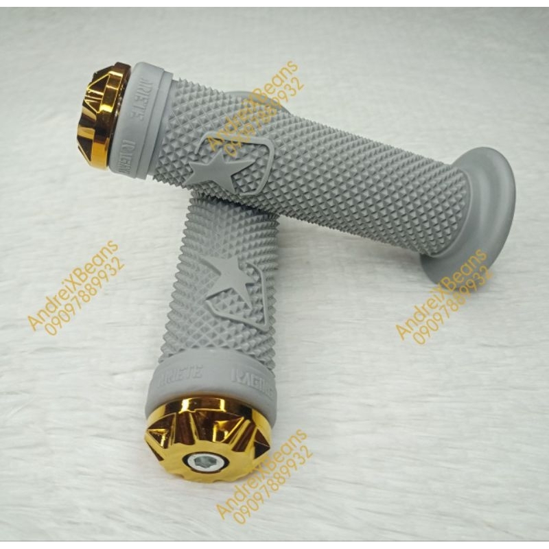 SET ARIETE HANDLEGRIP X JRP HANDLE GRIP WITH GOLD BAREND / STAR BAR END ...