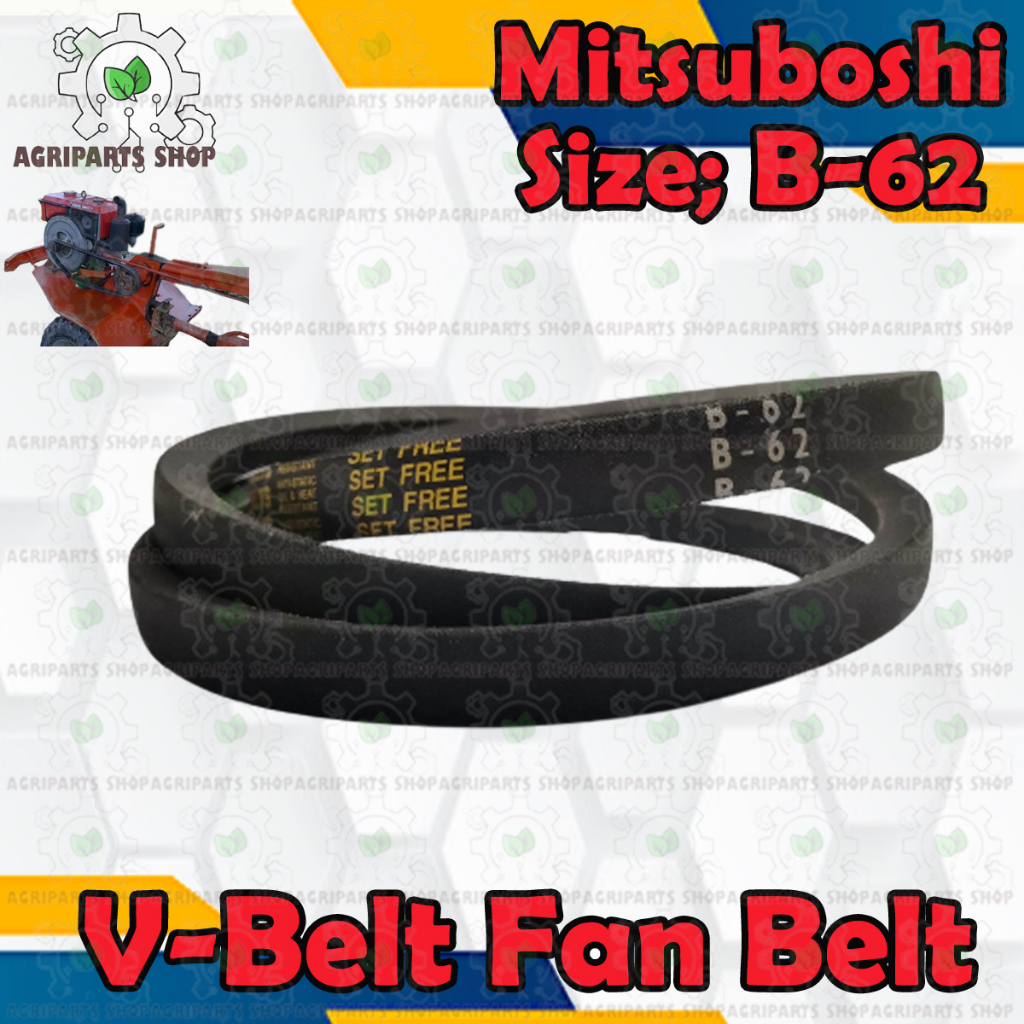 Fan Belt Vbelt V-Belt B-62 B62 Mitsuboshi | Shopee Philippines