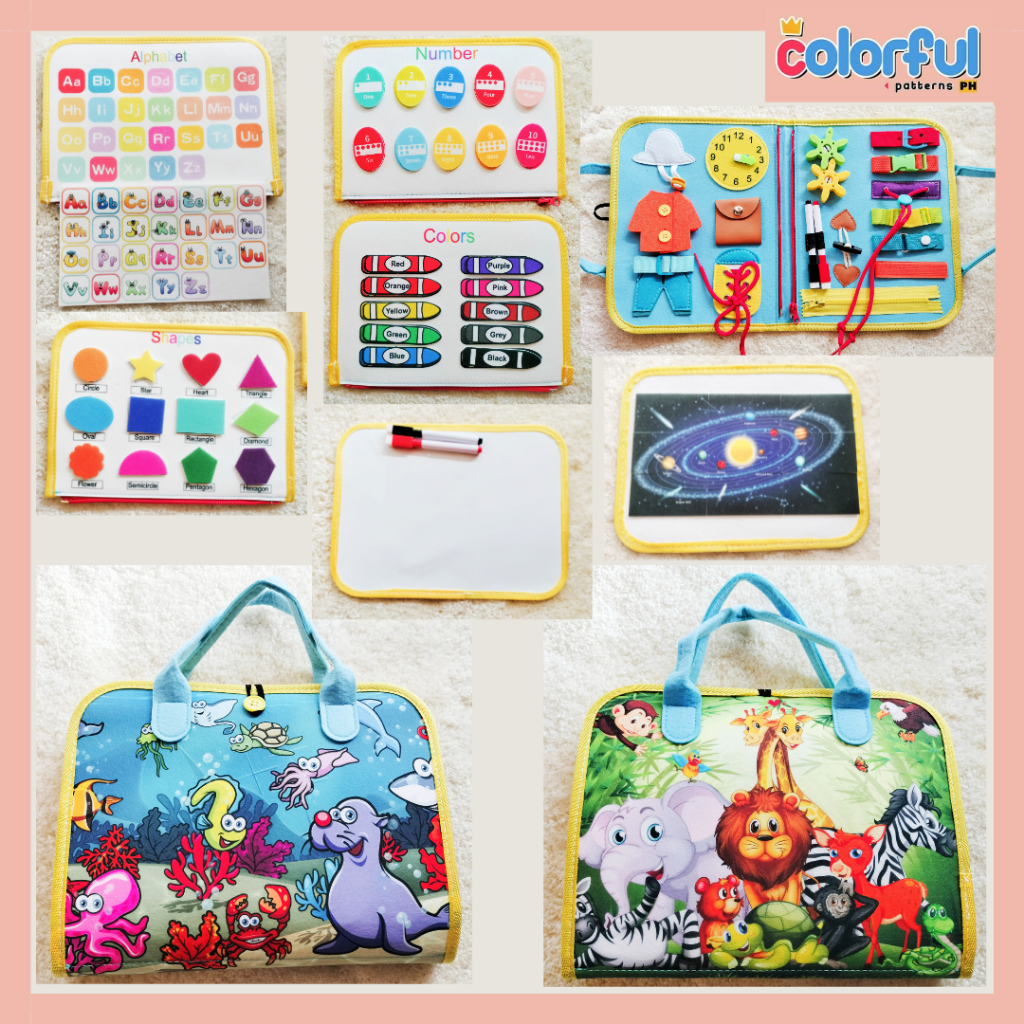 Educational Busy Board for Toddlers Montesorri Activities | Shopee ...