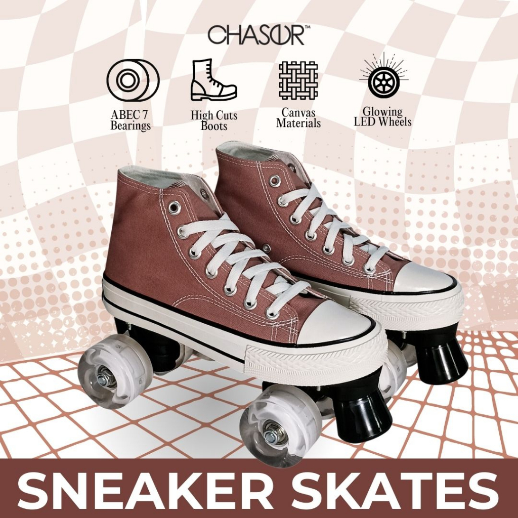 Squad Skates Canvas Sneaker Skates Chucks Roller Skate for Men Women ...
