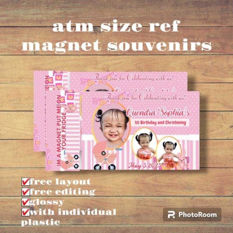 atm size ref magnet souvenirs | Shopee Philippines