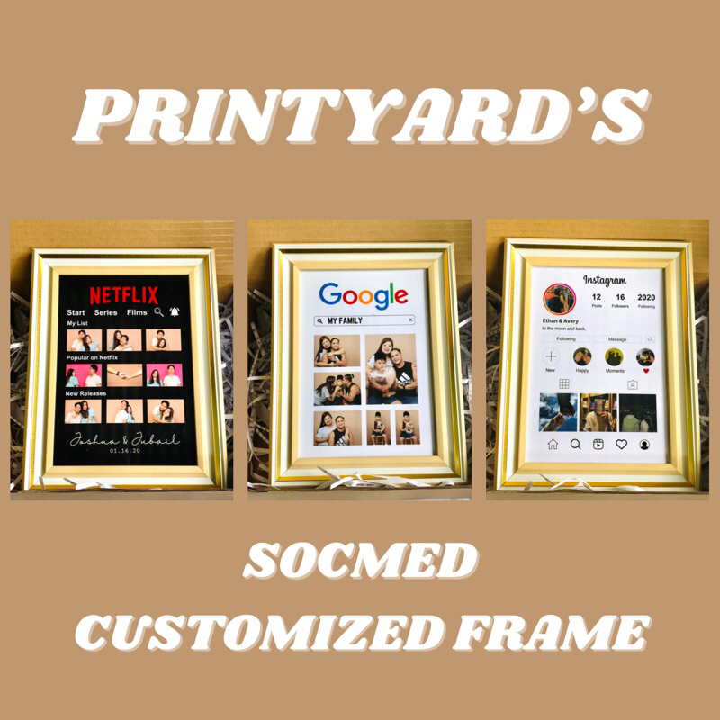 SOCMED-PERSONALIZED FRAME (5x7 SIZE) | Shopee Philippines