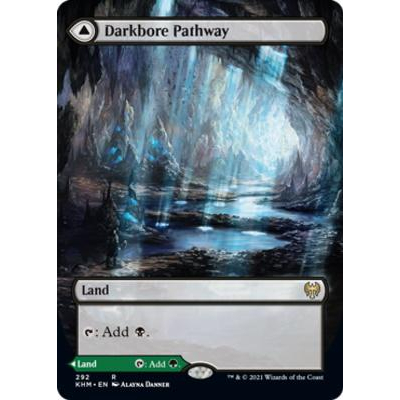 Darkbore Pathway Borderless Rare MTG Kaldheim Magic the Gathering ...