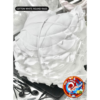 MAKAPAL 1kg PURE COTTON Multi Purpose White Round Rag Bilog na Basahan ...