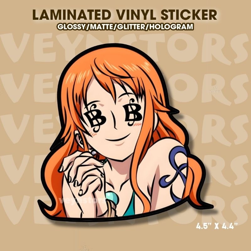 ONE PIECE NAMI LAMINATED VINYL STICKER | Shopee Philippines