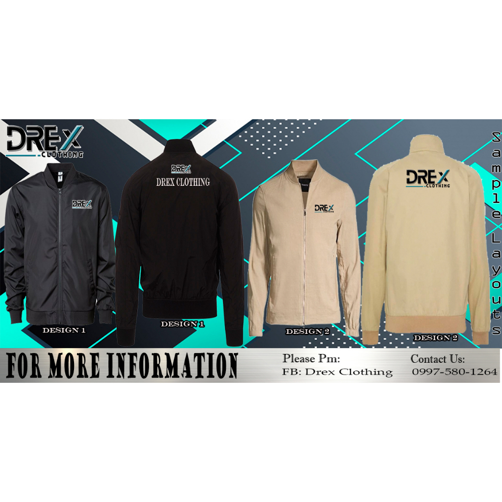 CUSTOMIZE JACKET UNISEX 2 (Embroid) | Shopee Philippines
