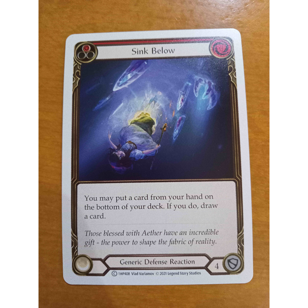 FAB Flesh and Blood TCG: Sink Below (Red) History Pack Vol. 1 (1HP408 ...