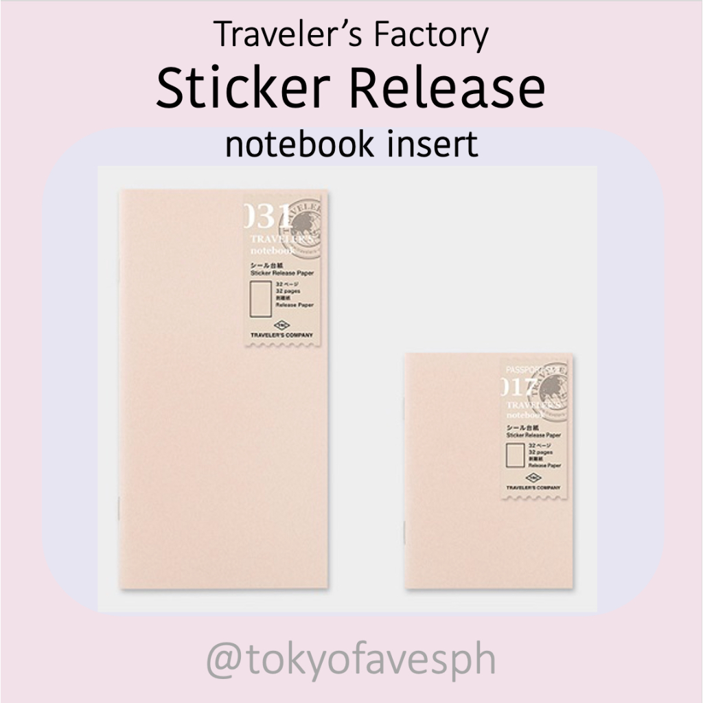 Traveler's Factory Sticker Release Notebook Insert Traveler's Notebook ...