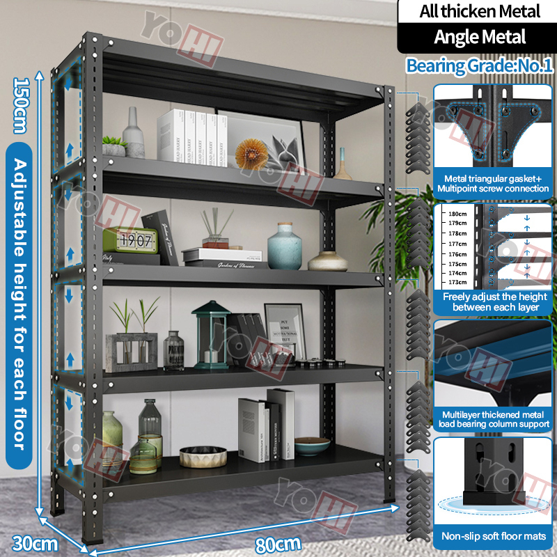 7/6/5 Layer 200*200 Steel Rack Metal Rack Boltless Rack Heavy Duty ...