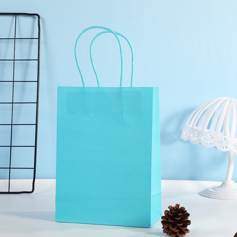 Colored Kraft Paper Bags For Takeout Packaging Handheld Paper Bags ...