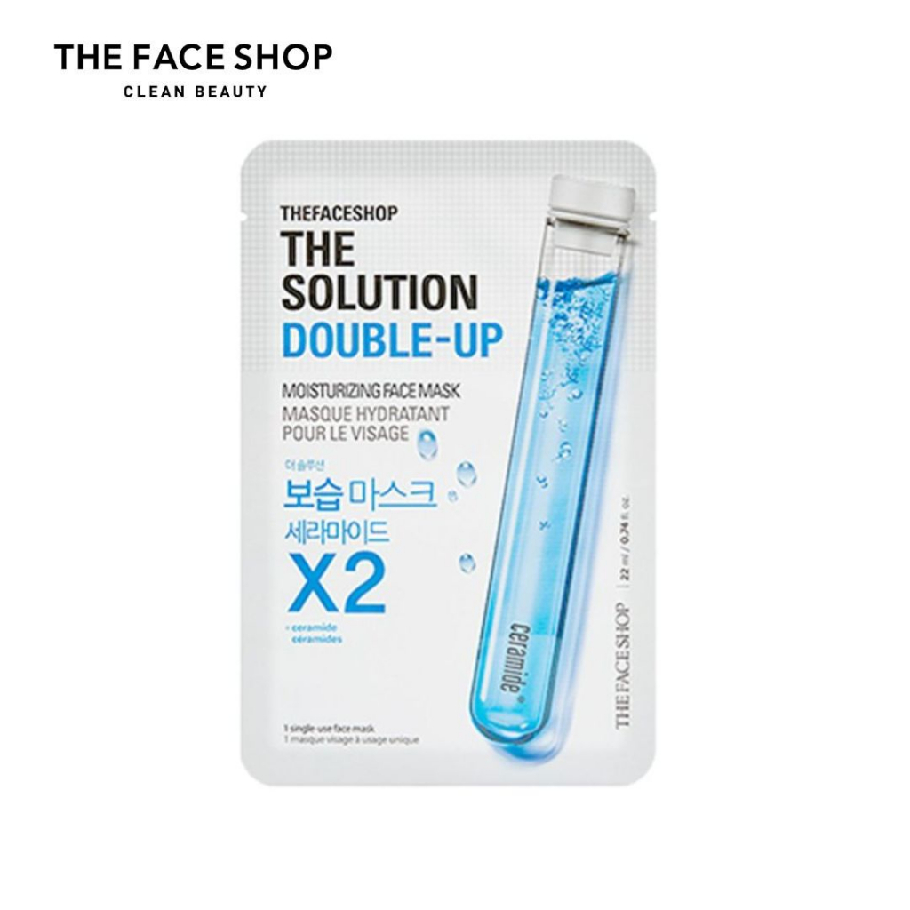 The Face Shop Solution Double-Up Moisturizing Face Mask | Shopee ...