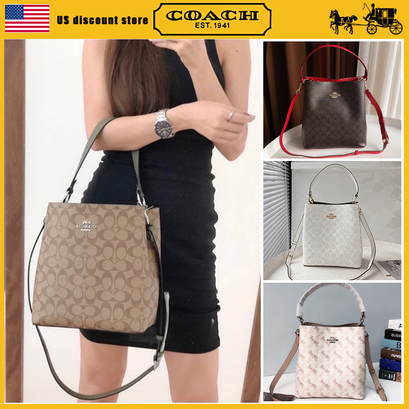 Genuine bucket carriage bucket bag Shoulder bag Messenger bag large ...