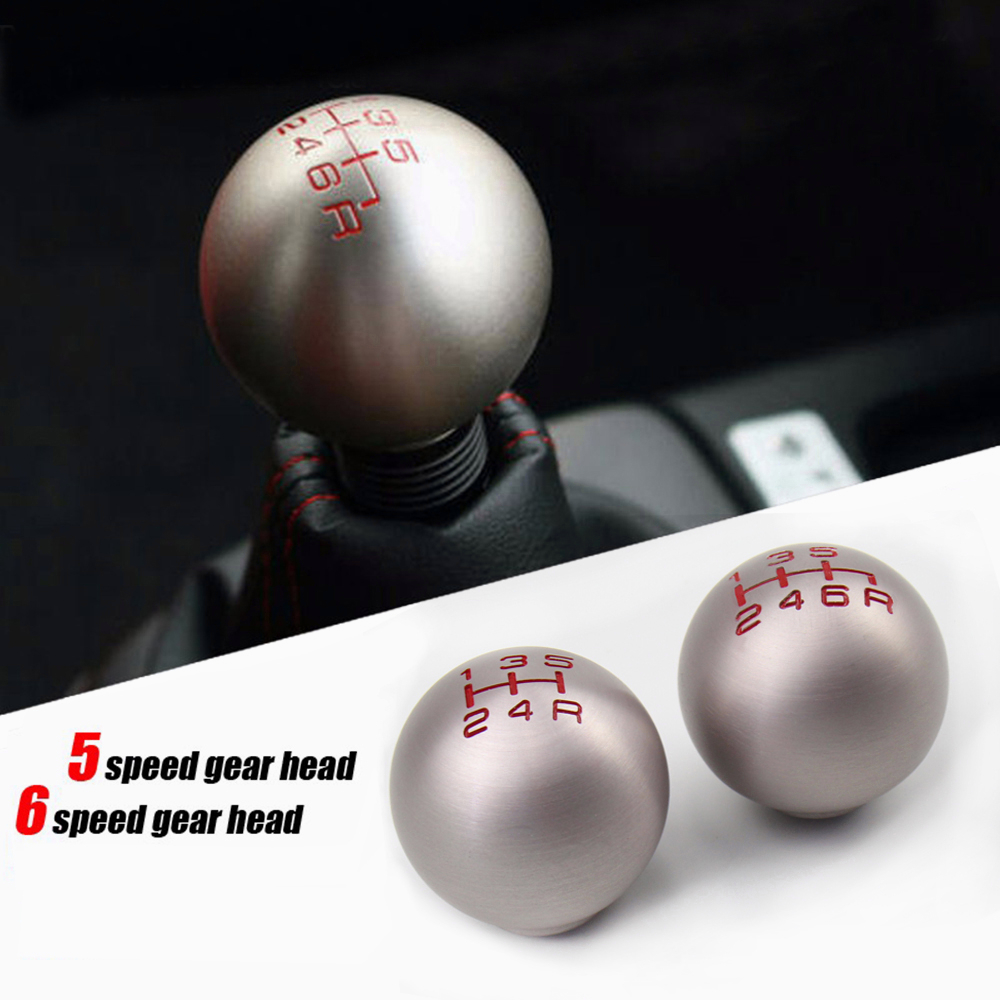 Aluminum 5/6 Speed JDM Ball Shape Shift Gear Knob For Honda Fit Civic ...